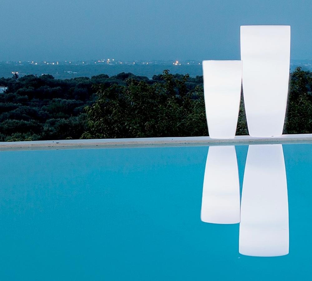 Vaso luminoso a Led Stilo Round Bright Monacis